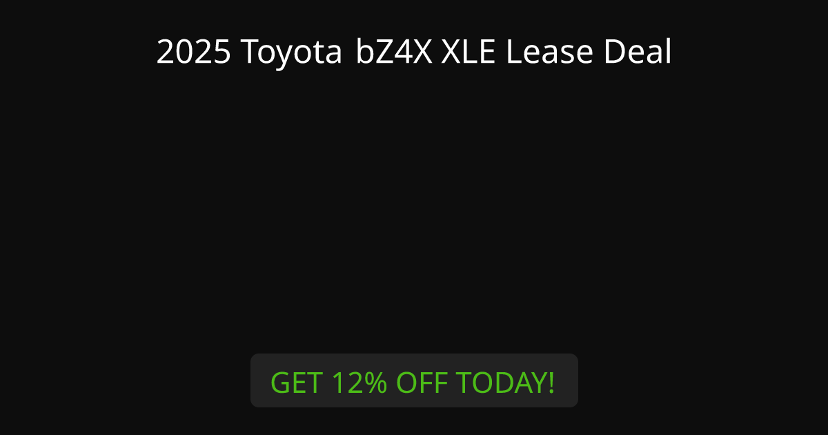 2025 Toyota bZ4X XLE Lease Deal | USALeaseDeals